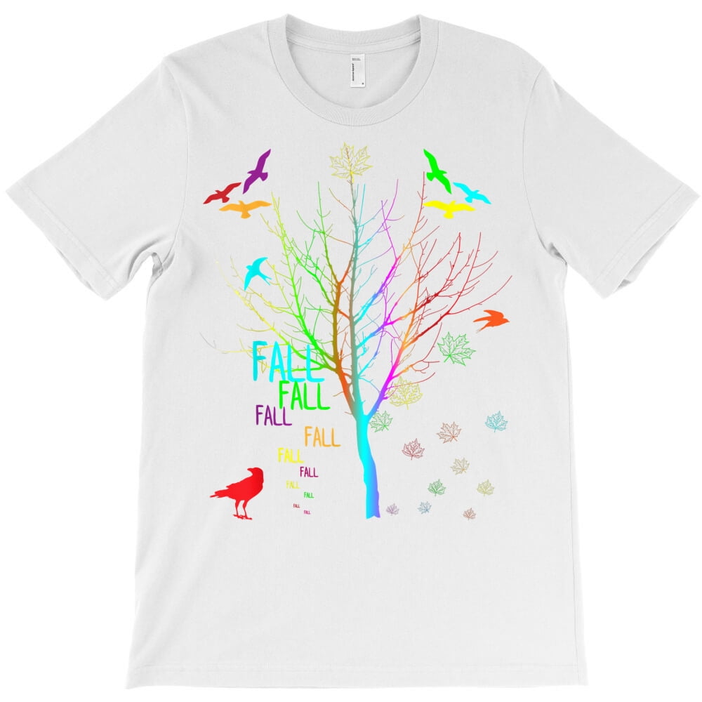 Autumn Season Fall Equinox Tree Leaves Birds The Beauty Of, G7762 Unisex T-Shirt, Up to Size 5XL ...