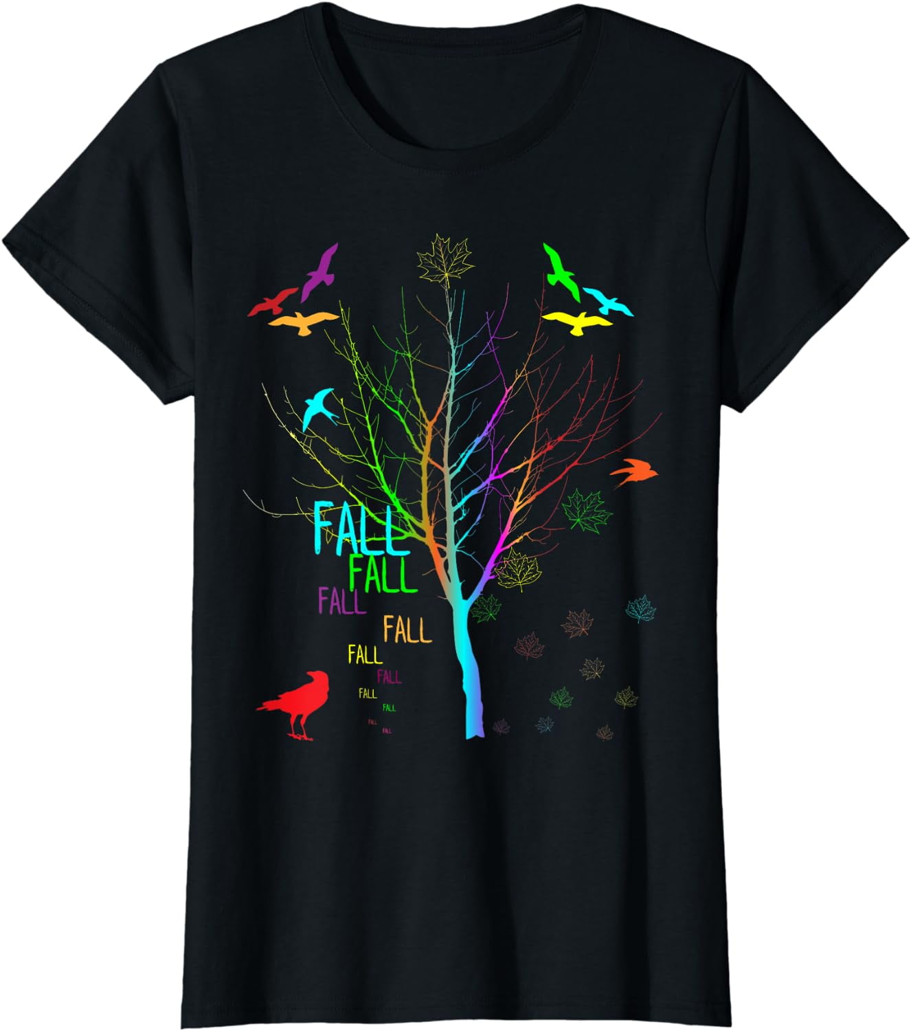 Autumn Season Fall Equinox Tree Leaves Birds the Beauty of - Walmart.com