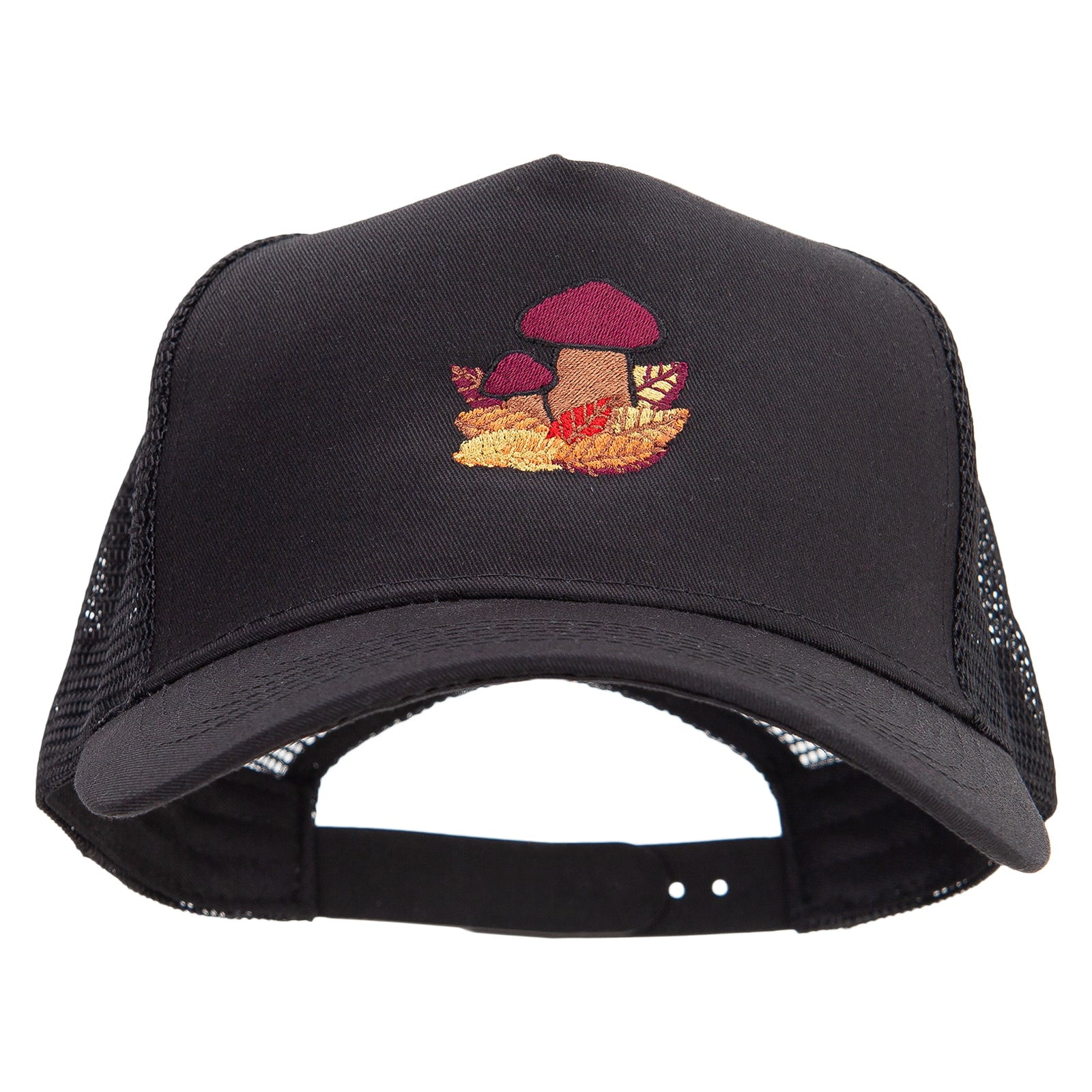 Autumn Shrooms Embroidered Five Panels Pro Style Trucker Mesh Cap ...