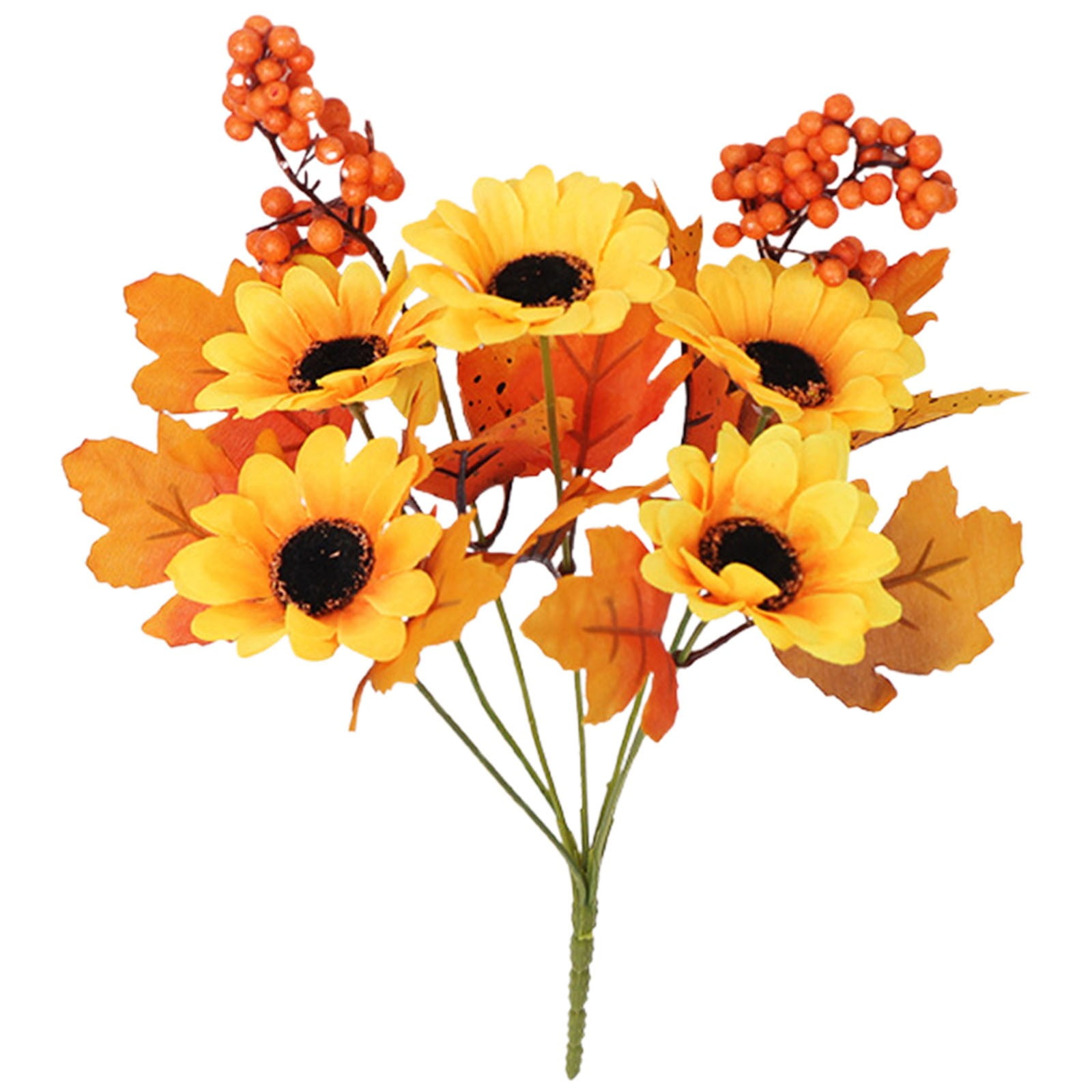 Autumn Simulation Flower - Harliver Fall Flowers Artificial Sunflower ...