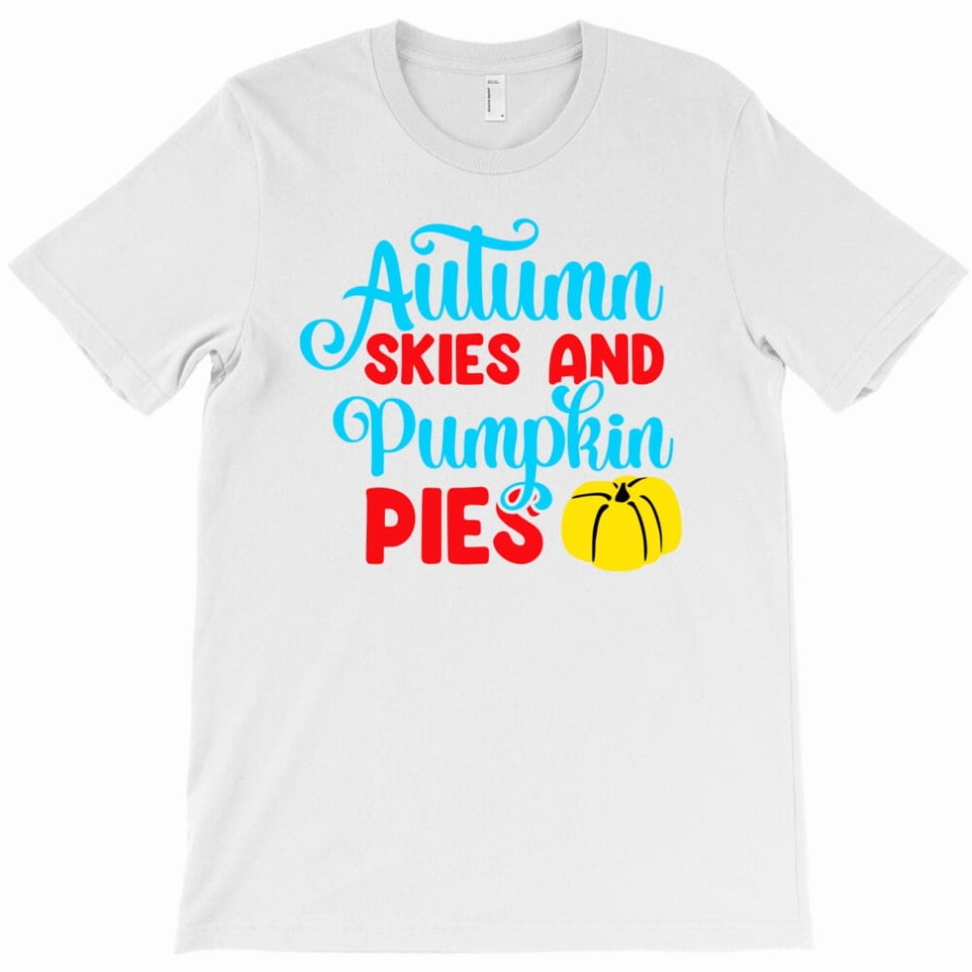 Autumn Skies Pumpkin Pies Graphic - Funny Retro Fall Quote - Eco ...