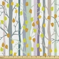 Ambesonne Autumn Fabric by the Yard Upholstery, Leaves on a Tree ...