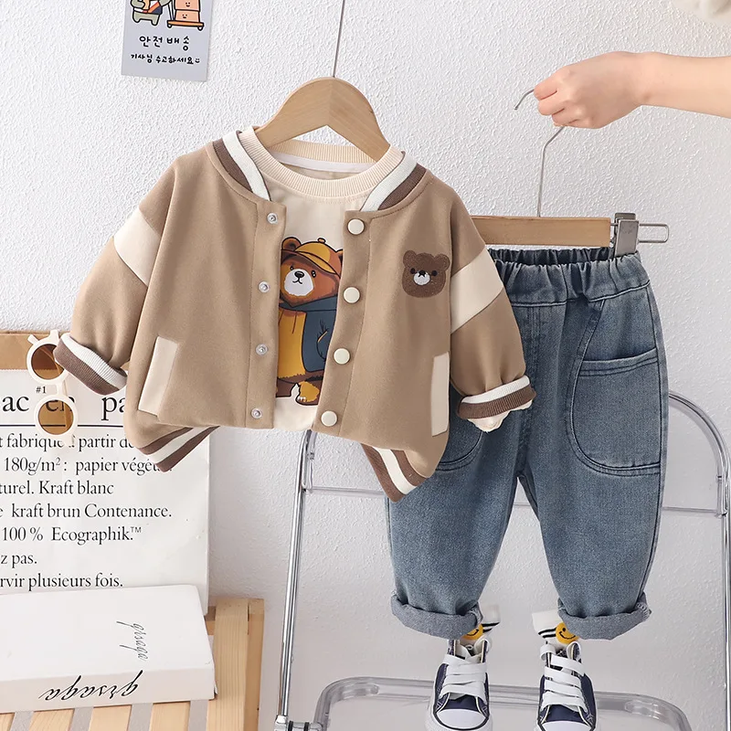 Autumn Spring Baby Boy Boutique Infant Clothes Casual Cartoon Cardigan ...
