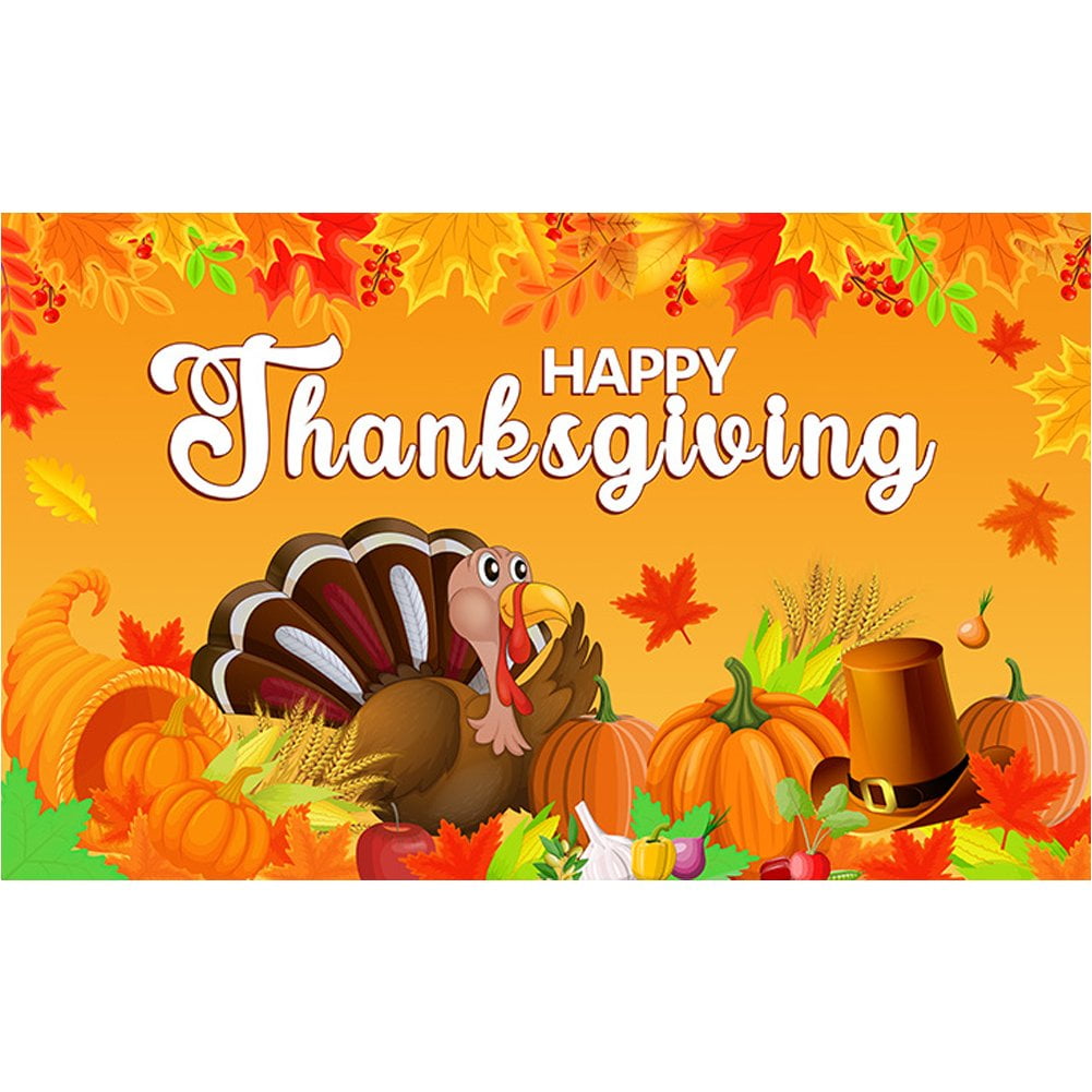 Autumn Squash Photography Background Thanksgiving Pumpkin Maple Turkey ...