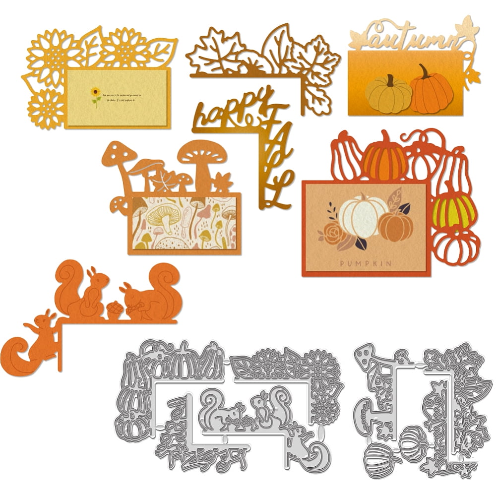 Autumn Squirrel Carbon Steel Cutting Dies Stencils for DIY Scrapbooking ...