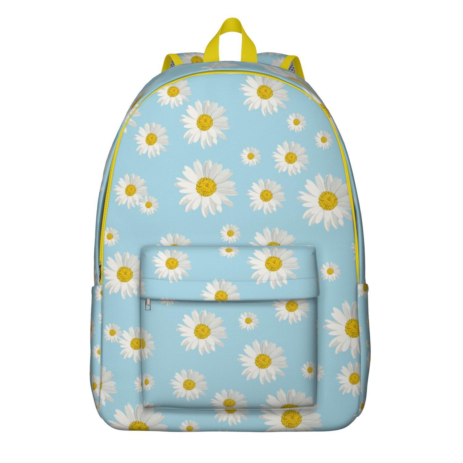 Autumn Sunflower Backpack - Vintage Waterproof Bookbag, Boho Yellow ...