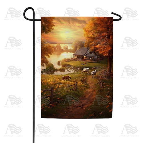 Autumn Sunset Beautiful Scenic Evening Harvest Landscape Outdoor ...
