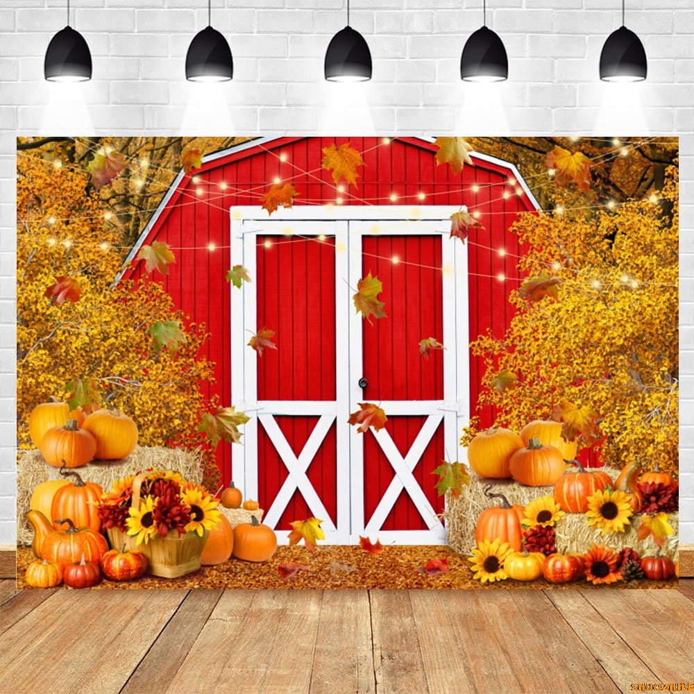 Autumn Sunshine Wheat Fields Backdrop for Photography Fall Farm Harvest ...