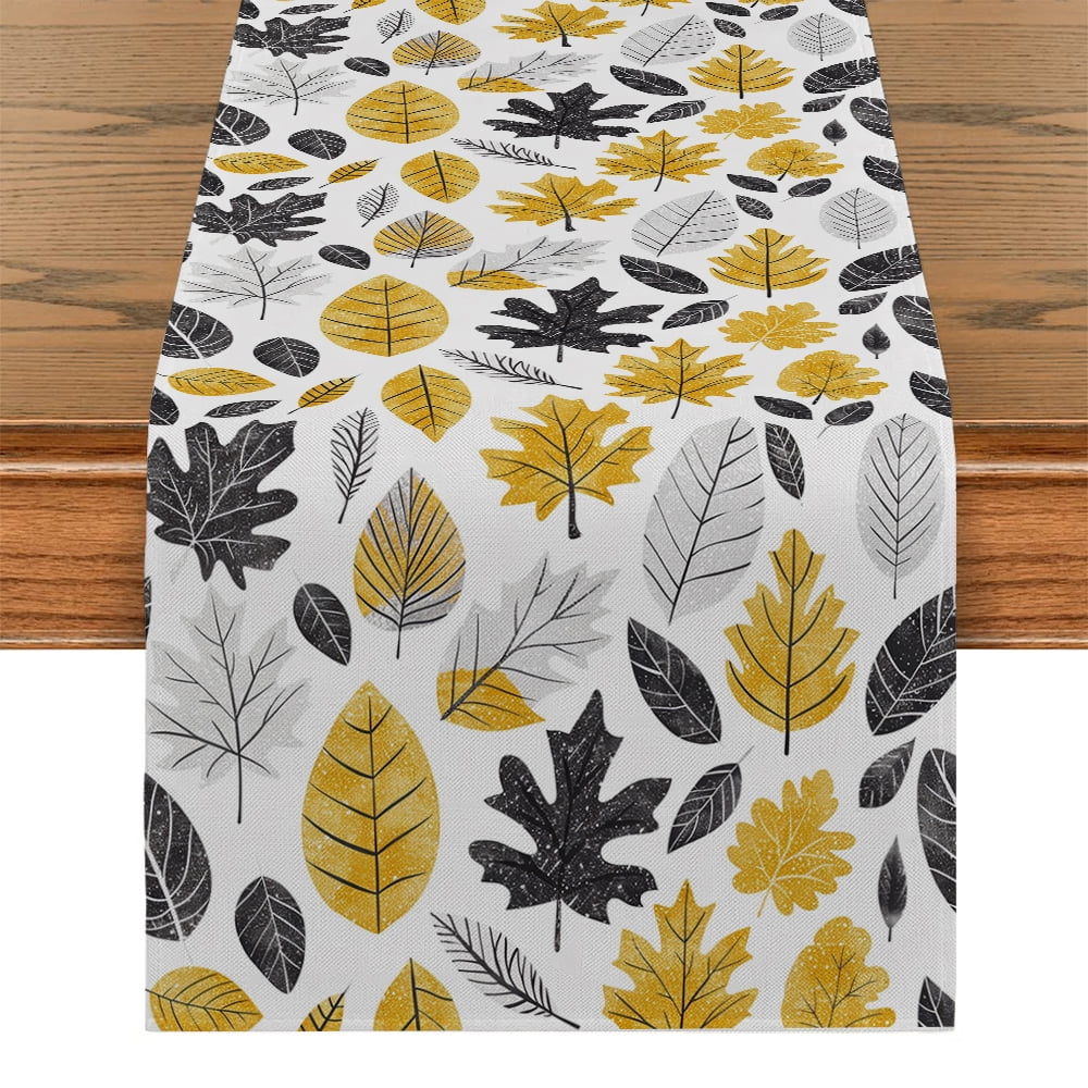 Autumn Table Runners for Dining Table Runner ration Grid Accessories ...