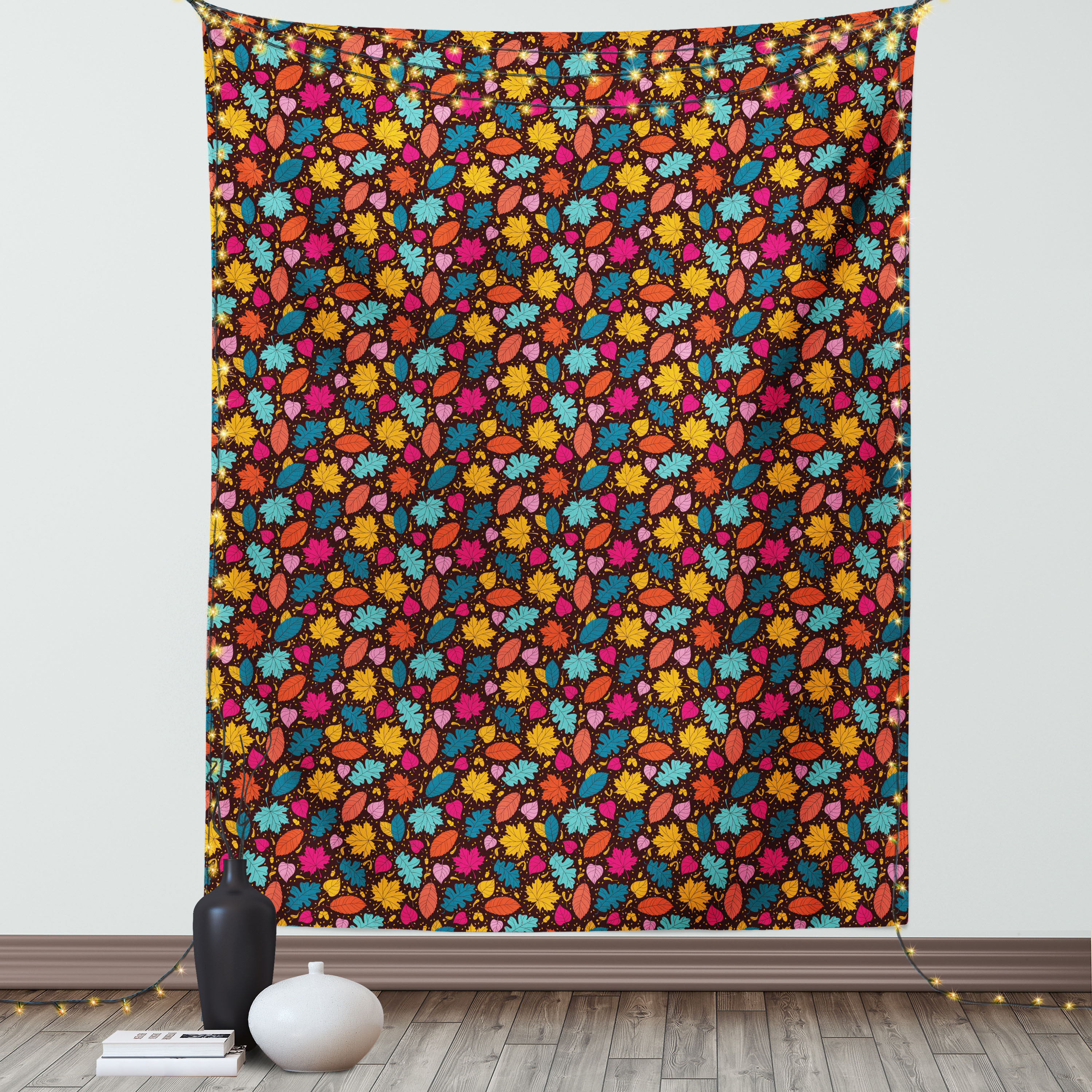 Autumn Tapestry, Repeating Floral Pattern with Fall Season Leaves of ...