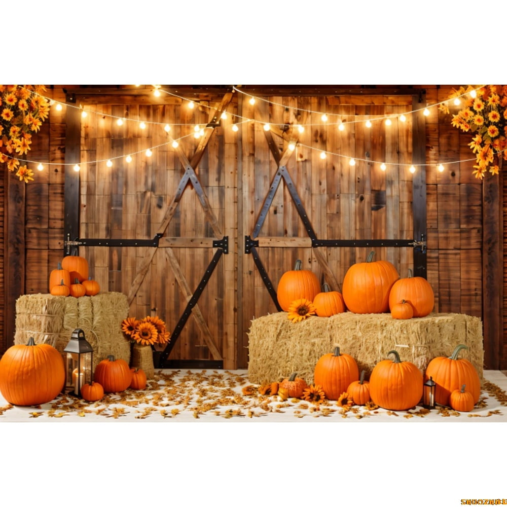 Autumn Thanksgiving Backdrop Photography Pumpkin Fall Harvest ...