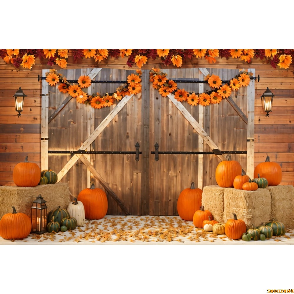 Autumn Thanksgiving Backdrop Photography Pumpkin Fall Harvest ...