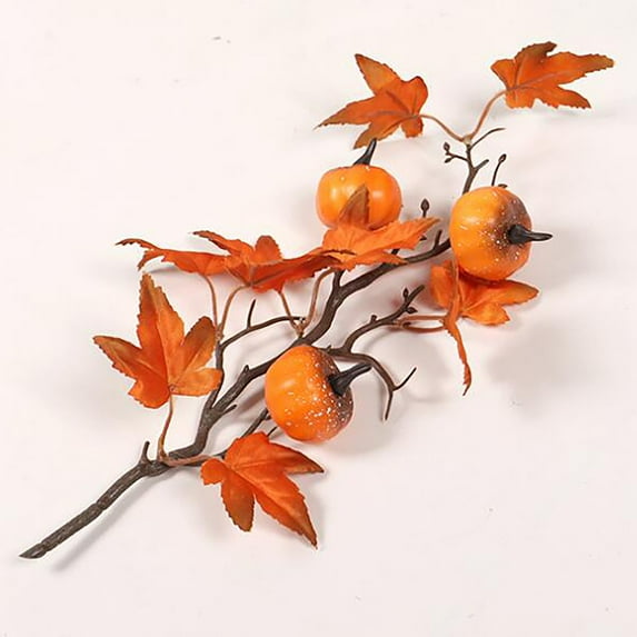 Autumn Thanksgiving Decorations: Fake Pumpkins, Maple Leaves, Home ...