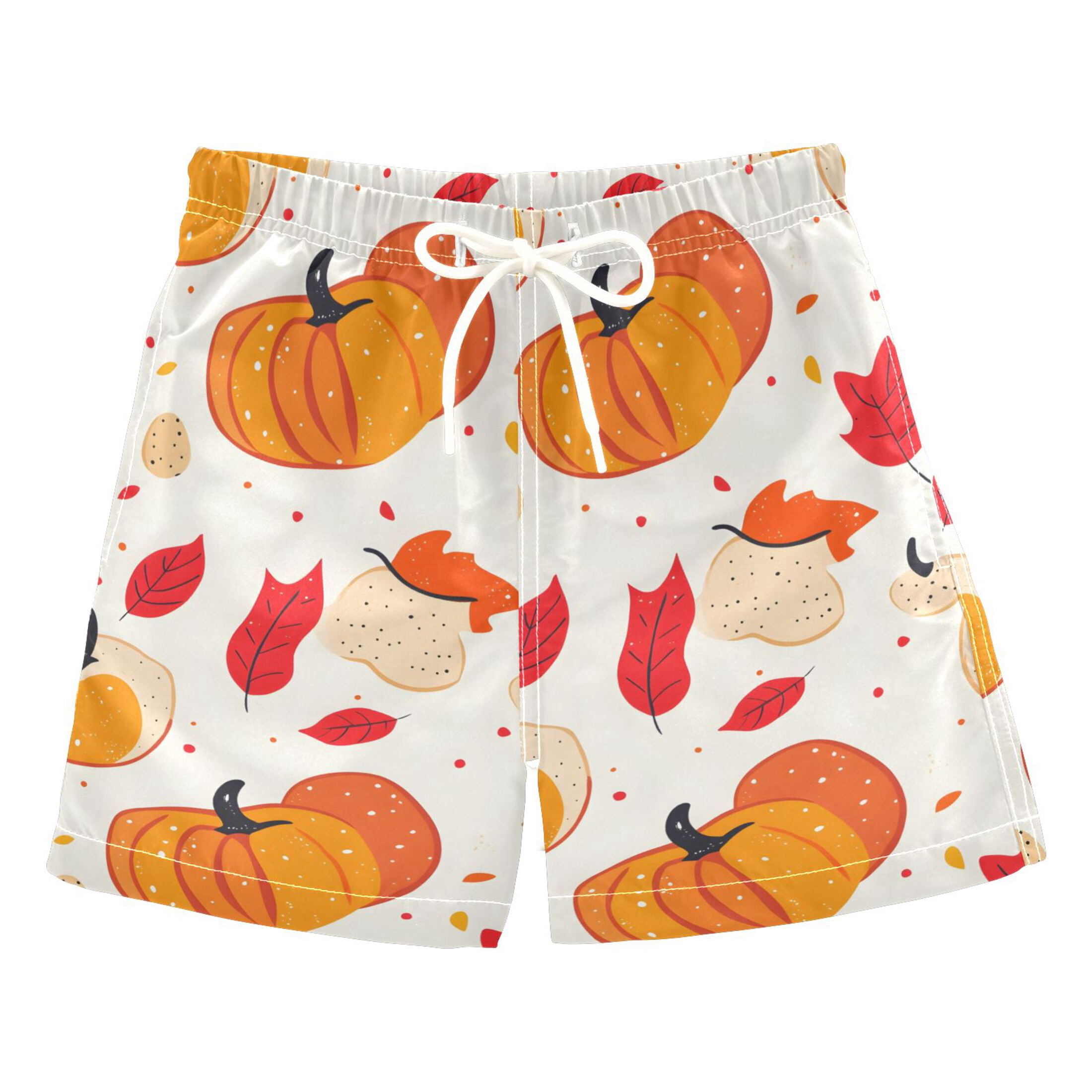 Autumn Thanksgiving Elements Swim Trunks Quick Dry Beach Pool Board ...
