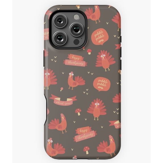 Autumn Thanksgiving Pattern Gift Phone Case for iPhone 16 15 14 13 12 ...