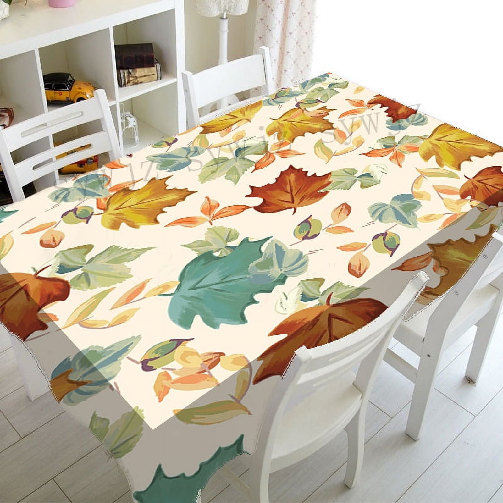 Autumn Thanksgiving Pumpkin Figure Rectangular Tablecloth Harvest ...