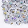 Autumn Theme Electroplate Transparent Glass Beads Frosted Round with ...