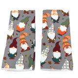 Autumn Theme Kitchen Towels Fall Gnome Printed Decorative Dishcloth ...
