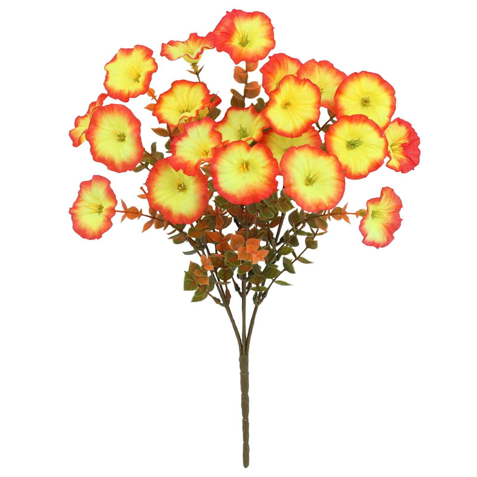 Autumn-Themed Artificial Eucalyptus Flowers with Red Edges, 35*20 Mm ...