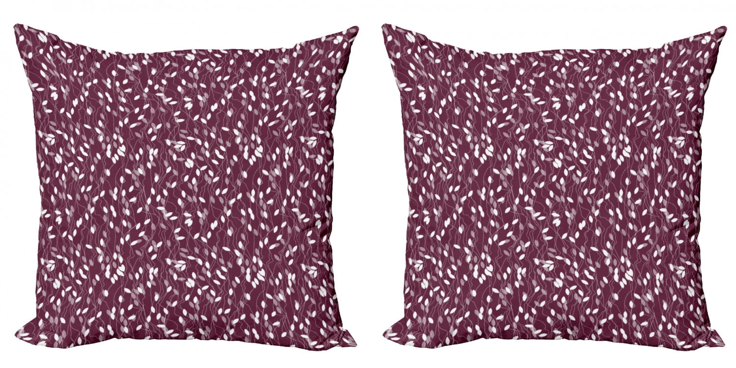 Ambesonne Autumn Throw Pillow Cover 2 Pack, Dotted Lines Abstract ...