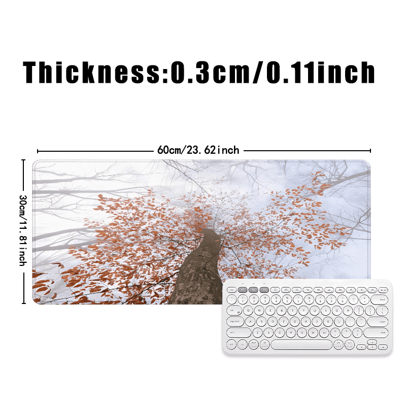 Autumn Tree Canopy Mouse Pad 31.5 x 11.82 inches Rubber Desk Mat with ...