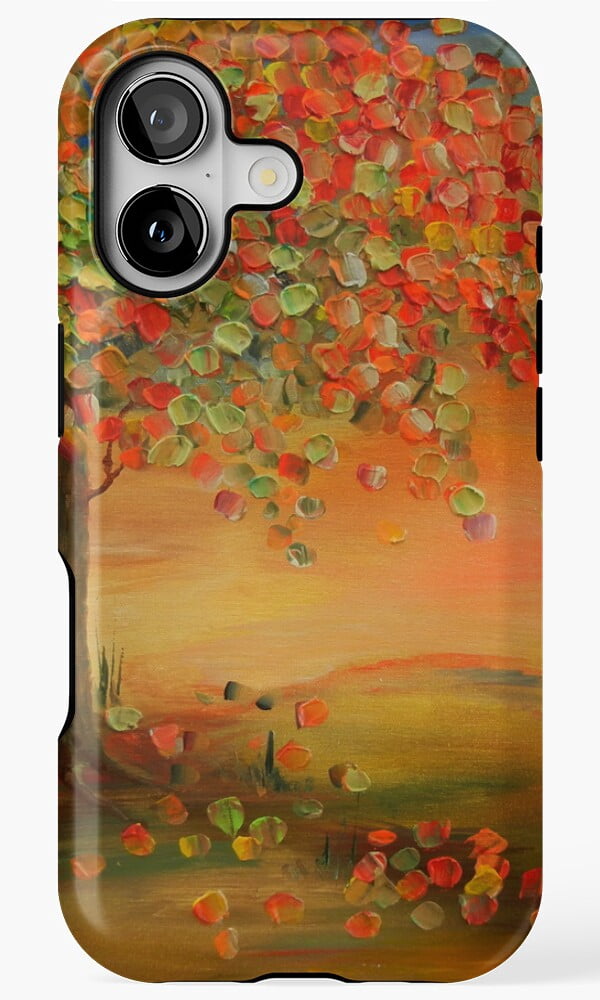 Autumn Tree Detailed Forest Illustration Phone Case for iPhone 11 12 13 ...