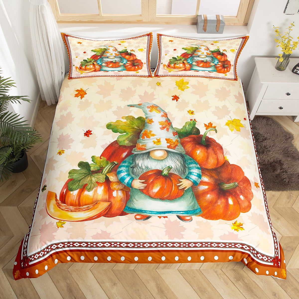 Autumn Twin Size Bedding Set for Boys Girls Thanksgiving Day Gifts ...