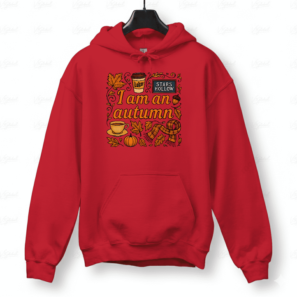 Autumn Vibe Gilmore Girls Cozy Coffee Leaves Aesthetic Hoodie for Men ...