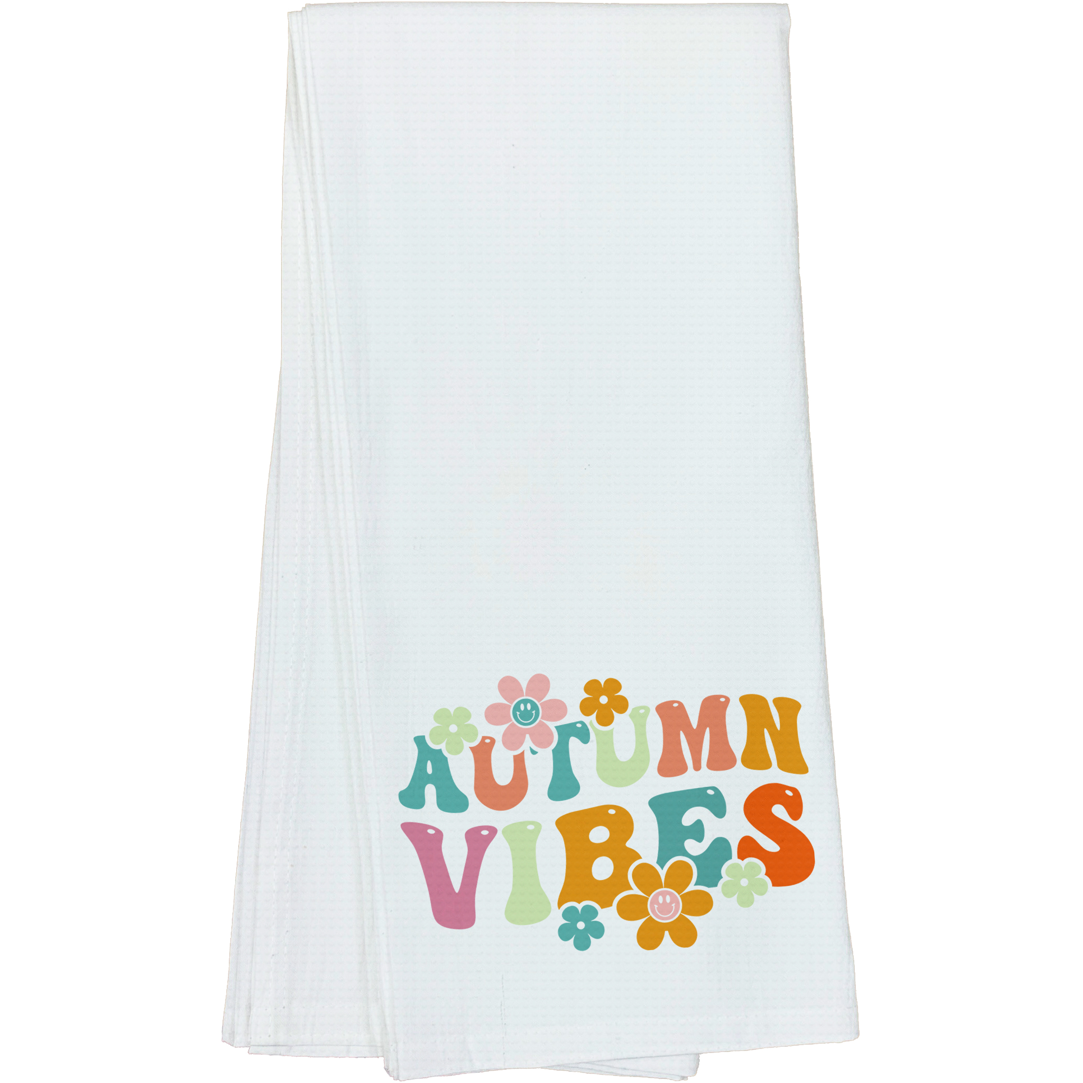 Autumn Vibes, Fall Themed, Groovy Retro Wavy Text Merch Gift, Dish ...