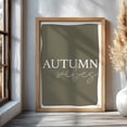 Autumn Vibes Minimalist Fall Quote Printed Rustic Farmhouse Kitchen ...