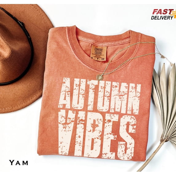 Autumn Vibes TShirt Grunge Fall Tee - Walmart.com