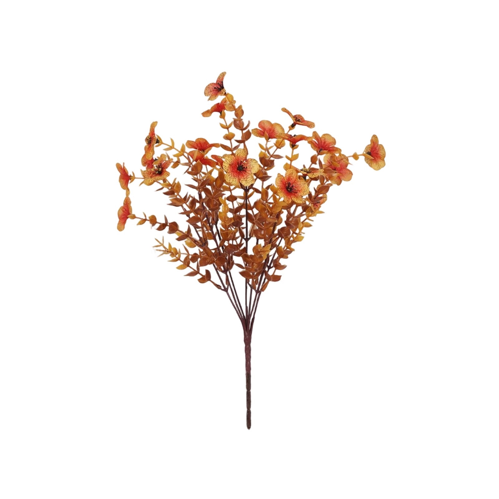 Autumn Violet Bouquet 12 Stems, Artificial Fall Flowers Mixed Colors ...