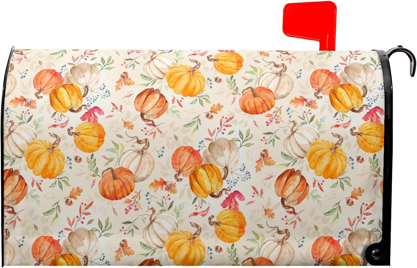 Autumn Watercolor Pumpkin Mailbox Covers Magnetic Standard Size 18" X ...