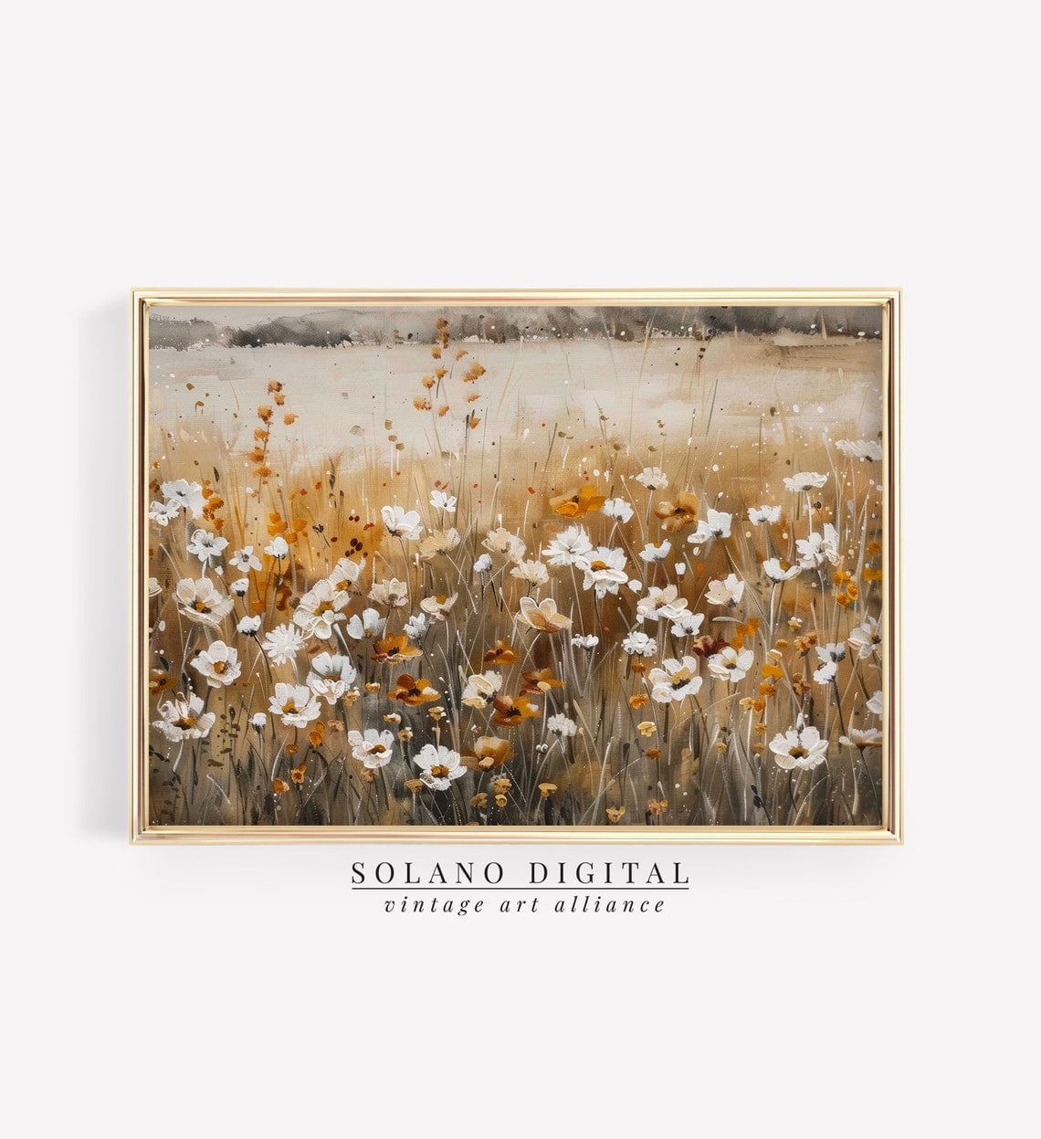 Autumn Wildflowers Vintage Frame Art - Fall Decor, 132 Wall Art, Modern ...