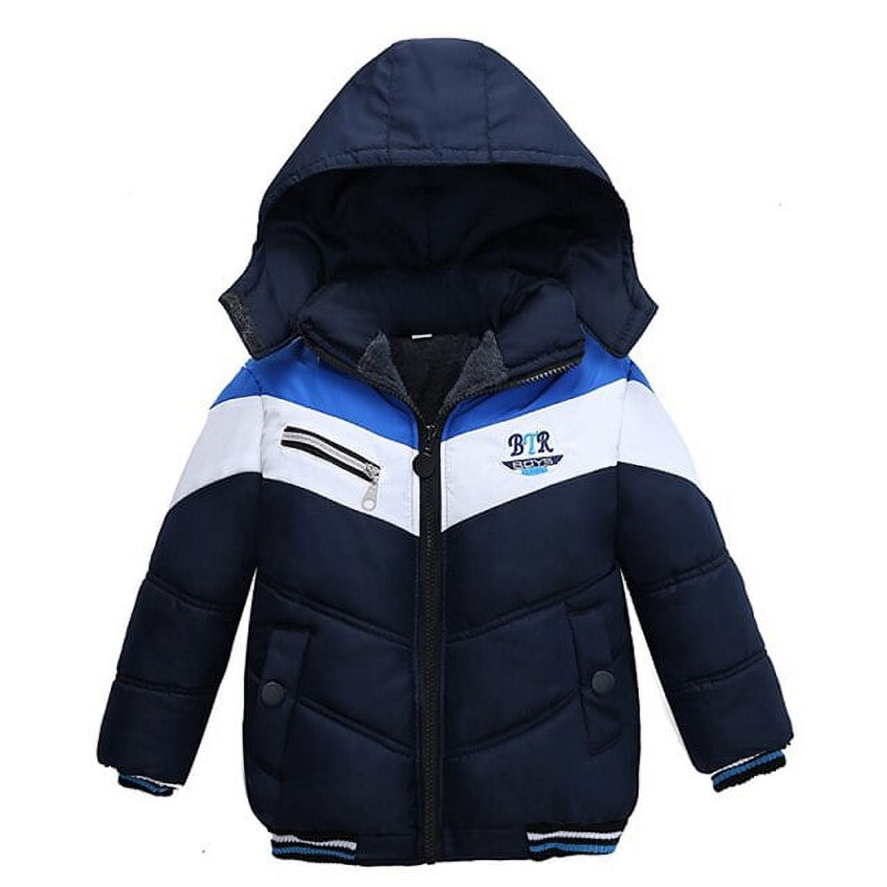 Winter Infant Toddler Boys Jacket, Hooded Warm Outerwear Coat for Boys ...