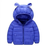 TAIAOJING Toddler Baby Kids Girls Down Coat Lightweight Jacket Winter Thick Warm Button Hooded ...