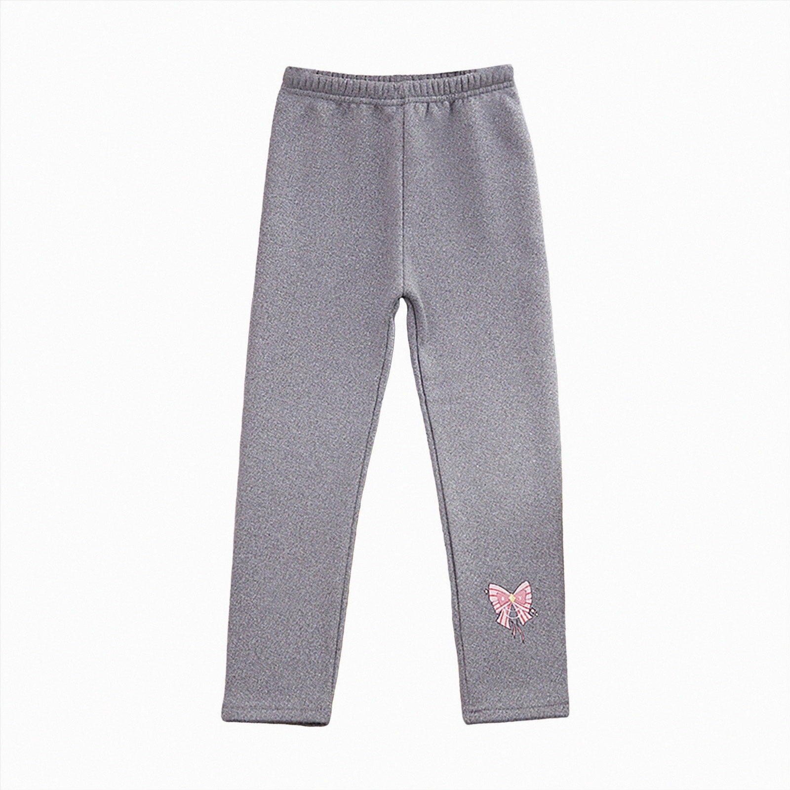 Autumn/Winter Children's Thermal Pants Girls' Printed Leggings With Bow ...