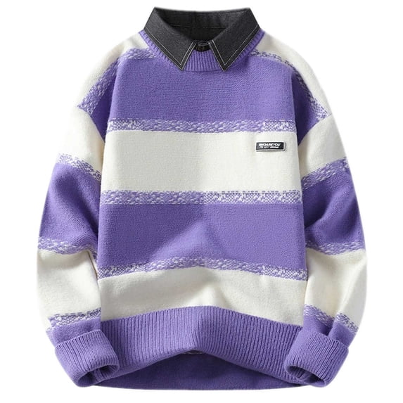 Autumn Winter Crew Neck Sweater Mens Youth Student Sweater Mens Sweater ...