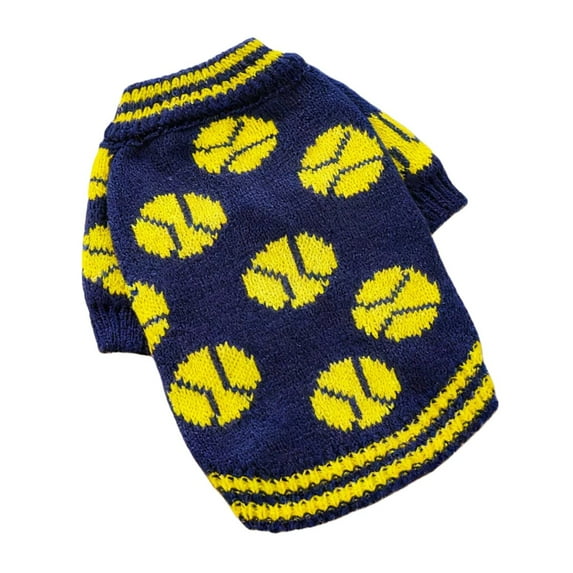 Autumn Winter Dog Basketball Sweater Cozy Warm Pet Clothing For Small ...
