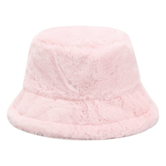 Autumn Winter Fisherman Bucket Hat Adjustable Warm Solid Design for ...