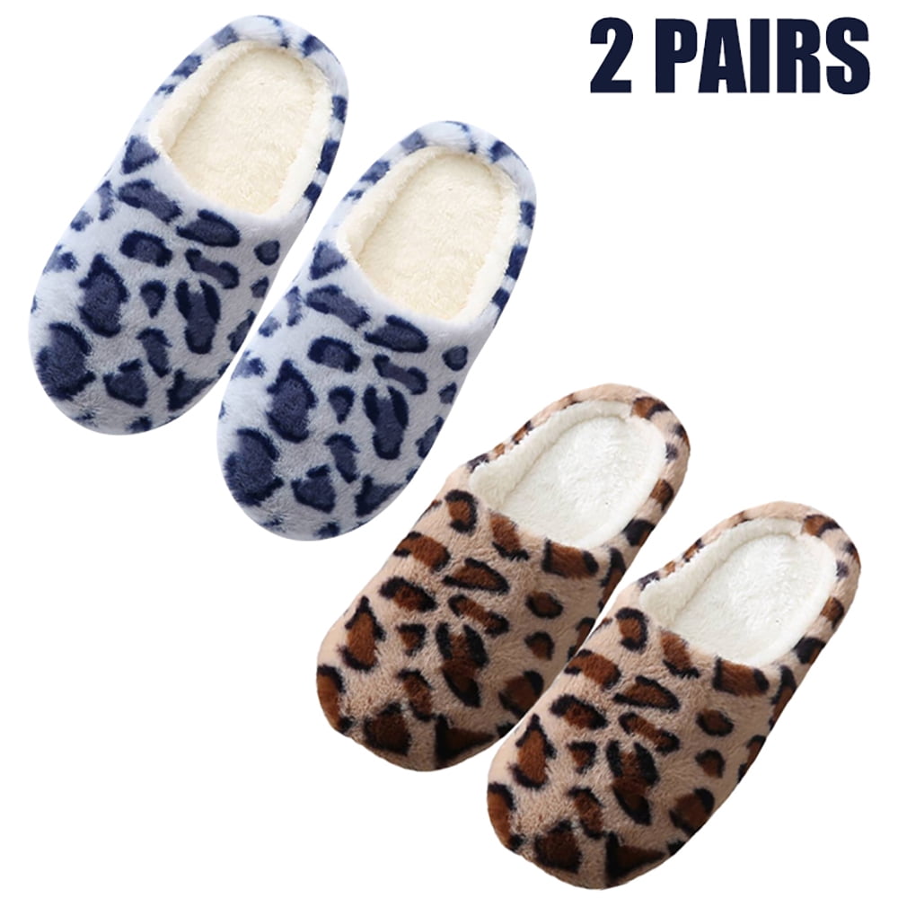 Autumn Winter House Slippers For Teen Girls,leopard Aesthetic Indoor ...