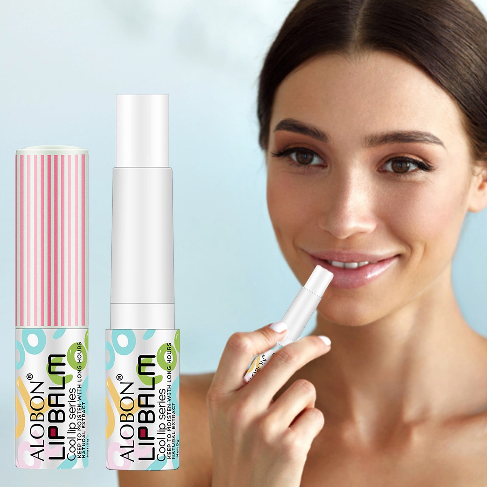 Autumn and Winter Lip Care Double Lip Balm - Colorless Transparent ...