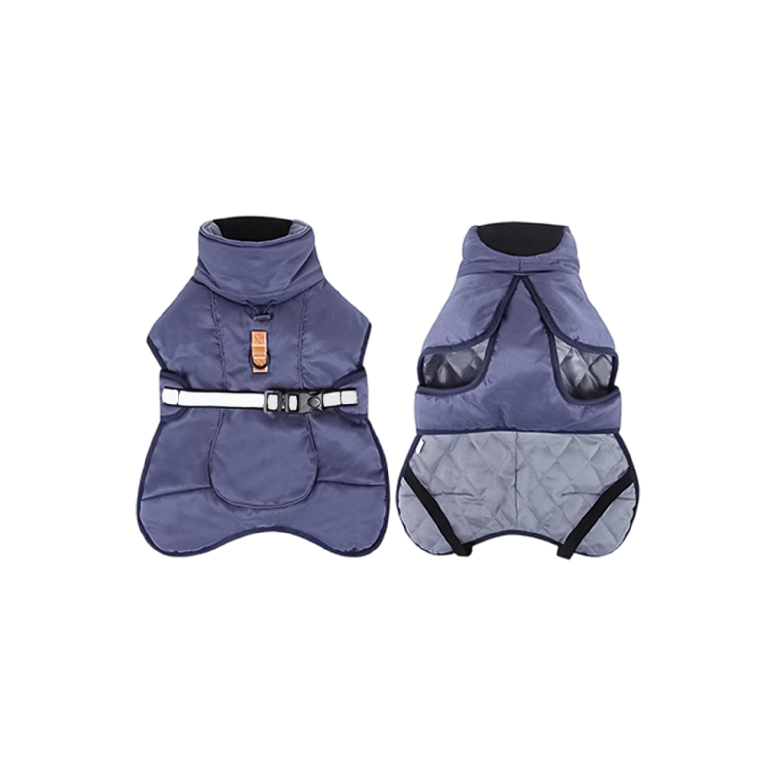 Autumn Winter Thickened Warm Dog Jacket For Large Dogs, Reflective ...