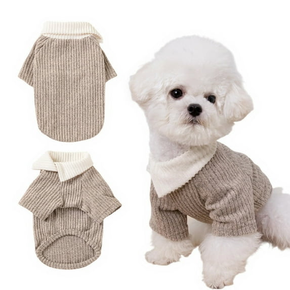 Autumn Winter Two Legged Puppy Clothing Warm Lined Outfit for Small ...