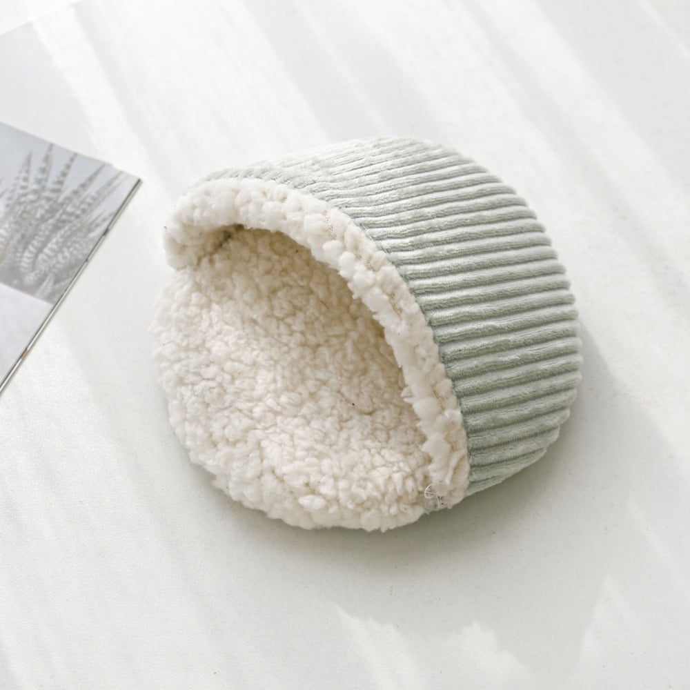 Autumn Winter Warm Solid Fleece Bed Mat Soft Lint Sleep Bed Nest Round ...