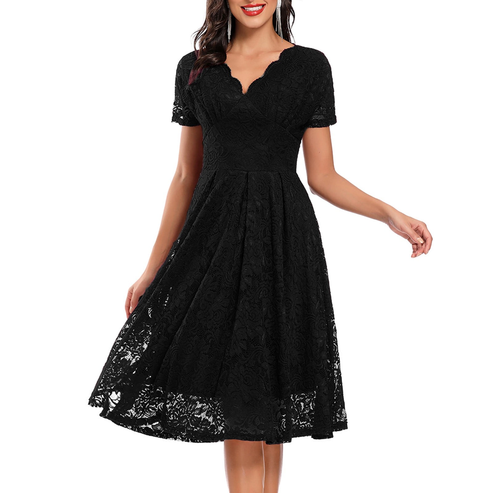 Autumn And Winter Wedding Party Dress Retro Slim Ladies Formal Dresses ...