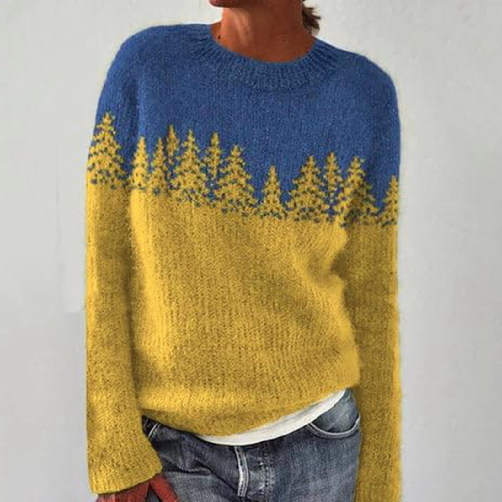 Autumn Winter Women Pullover Sweaters Christmas Casual Loose Long