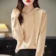 Autumn Winter Women Sweater Solid Hollow Out Jumpers Long Sleeve Hooded