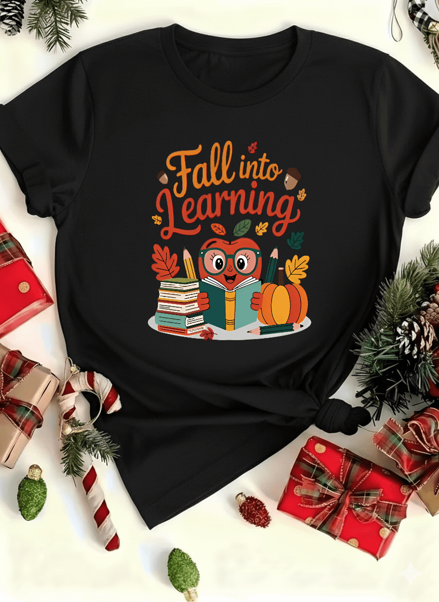 Autumn Wisdom Rise Fall Into Learning Motivational Quote Unisex T-Shirt ...