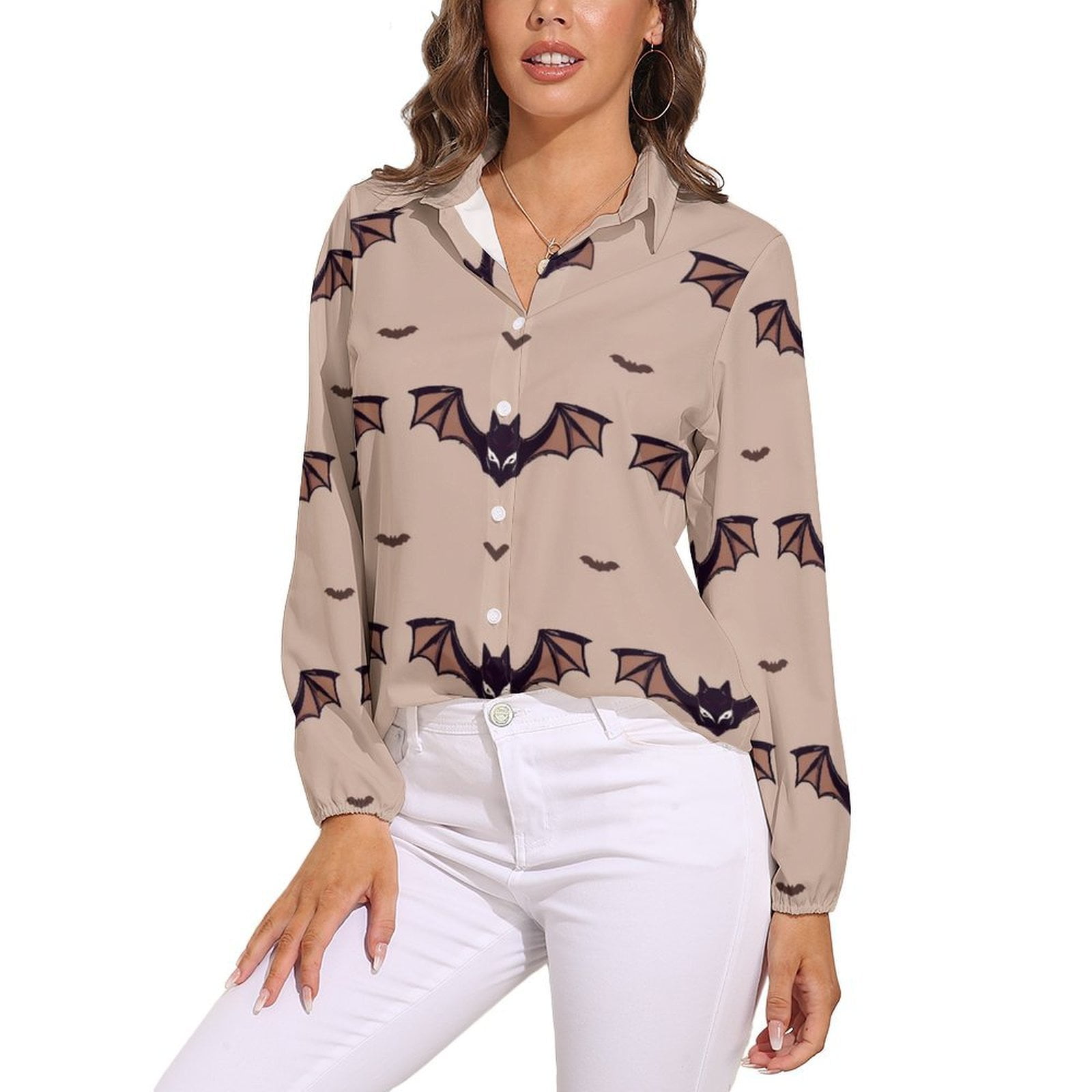 Autumn Women Shirt Tops Bat Long Sleeve Women's Blouses - Walmart.com